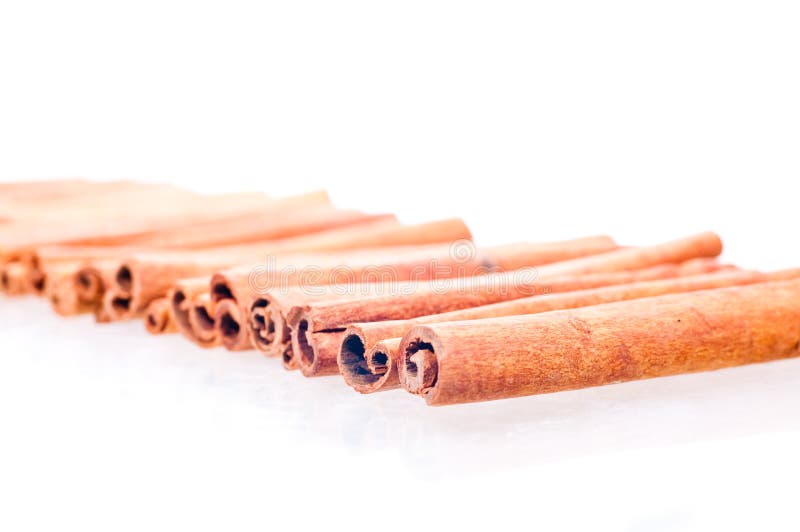 Rows of cinnamon close up stock image. Image of shadow - 22505261
