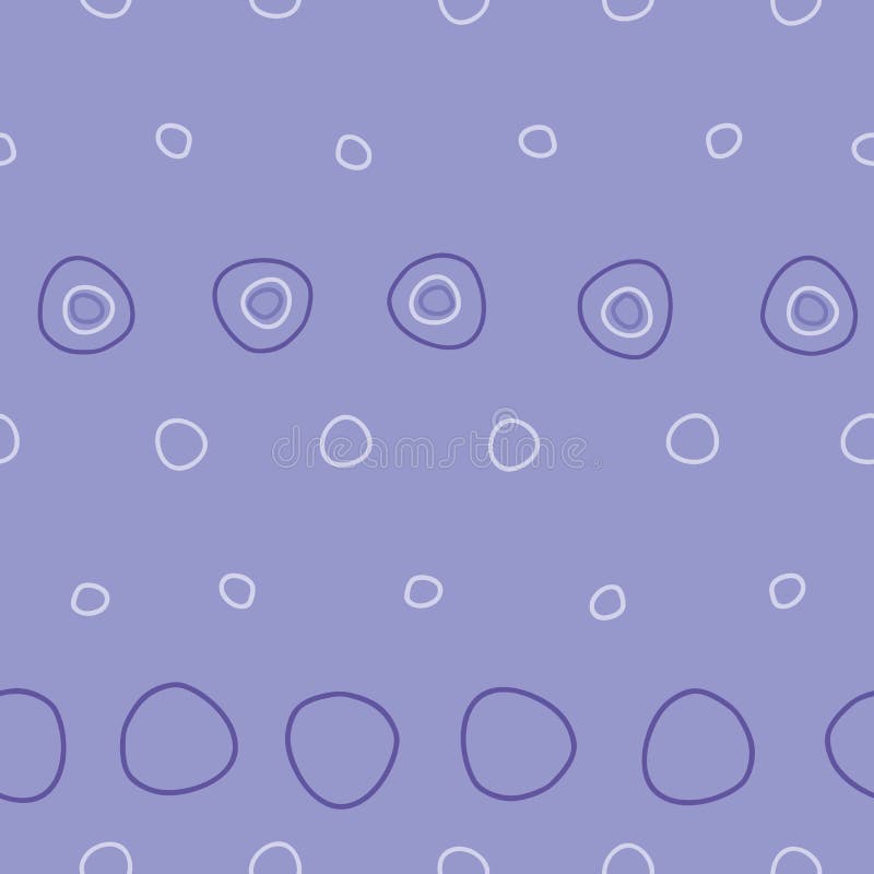 Rows of Circles Fun Dots and Circles in a Monochromatic Blue Color ...