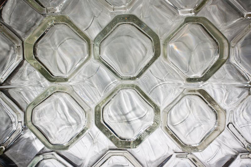 Rows of Clear Glass Drinking Glasses Stock Image - Image of closeup ...