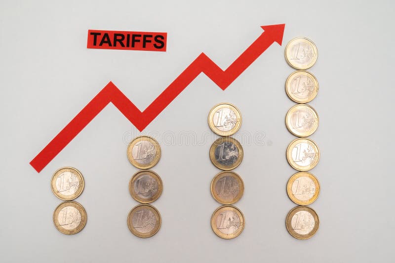 Raising Tariffs and Prices. Stock Image - Image of money, inflation ...