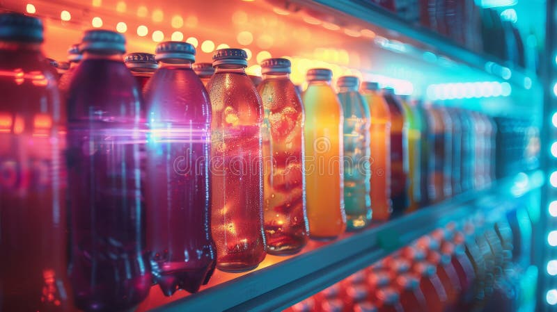 Rows of Colorful Bottled Drinks in a Fridge Stock Image - Image of ... Rows of Colorful Bottled Drinks in a Fridge Stock Image - Image of ...