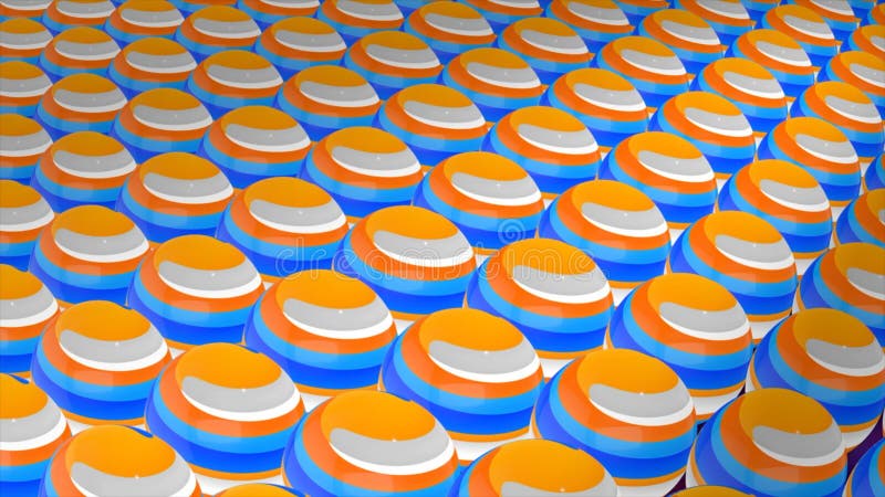 Rows of Colorful Same Size Bubbles Covered by Surreal Changing Stains ...