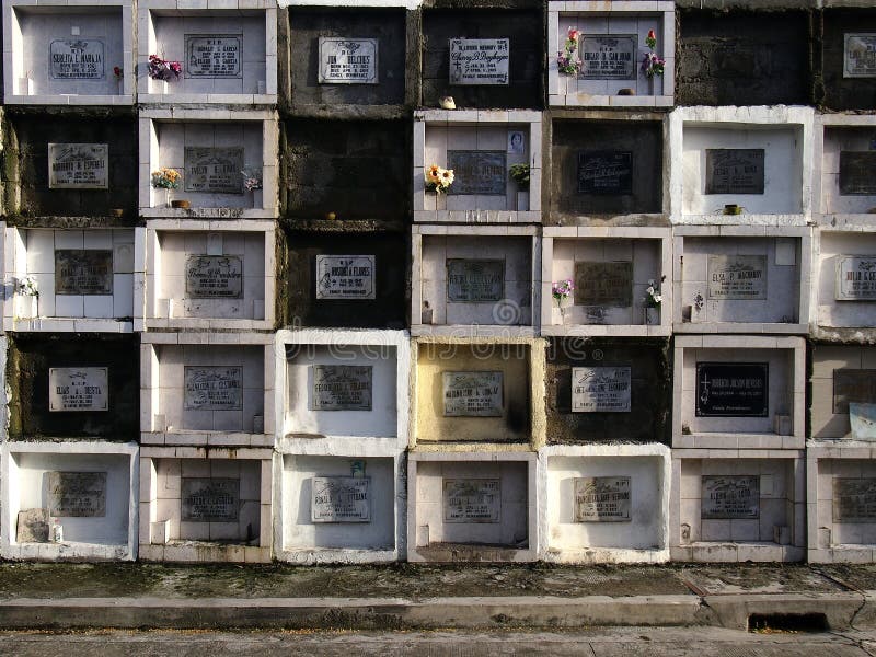 Rows and Columns of Tombs Inside a Public Cemetery. Editorial Photo ...