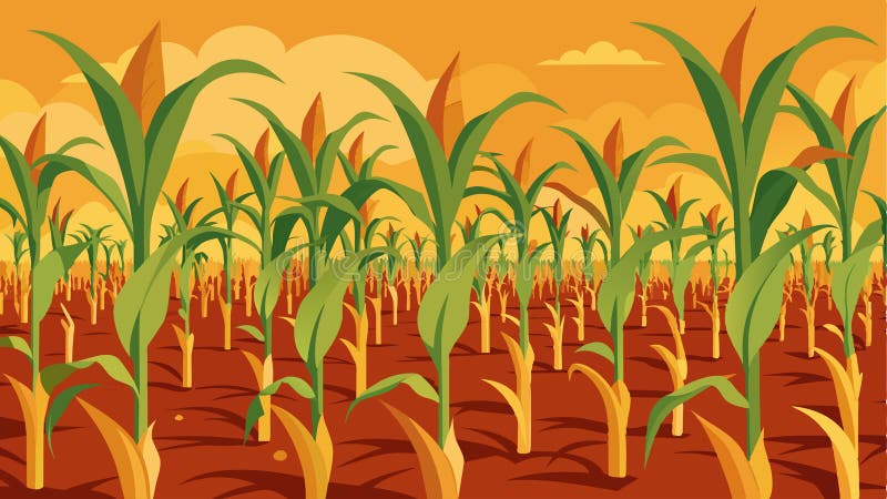 The Rows of Corn Looked Like a Sea of Withered Wilted Plants Defeated ...