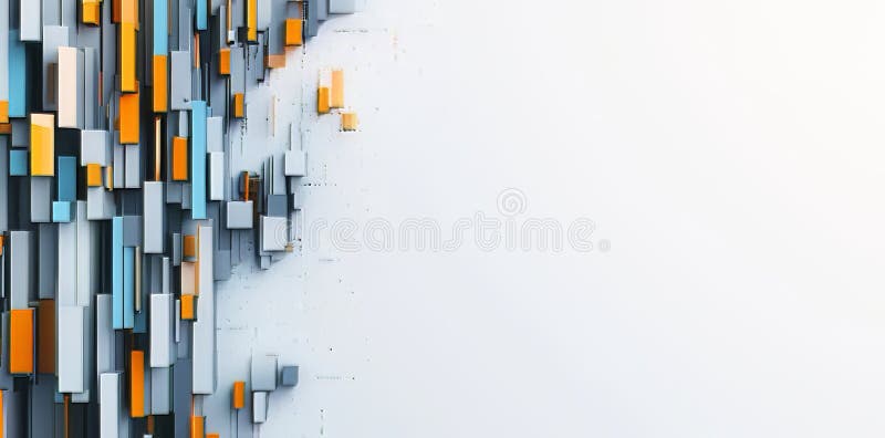 Rows of Cubes or Boxes are Arranged on a White Background and Fade Out ...
