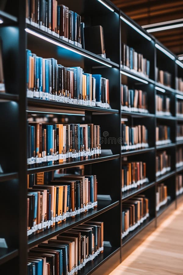 Modern Library with Colorful Furniture and Interactive Learning Spaces ...