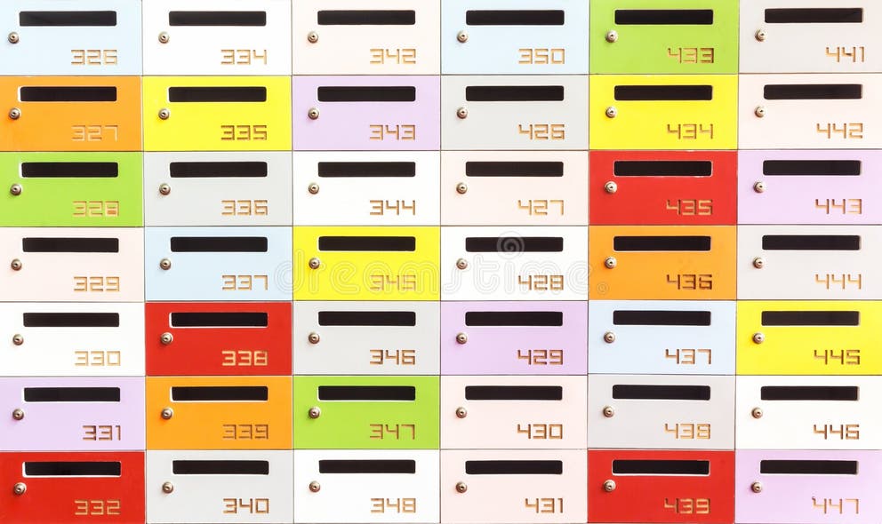 Rows of Different Colors Metal Stock Image - Image of belongings ...