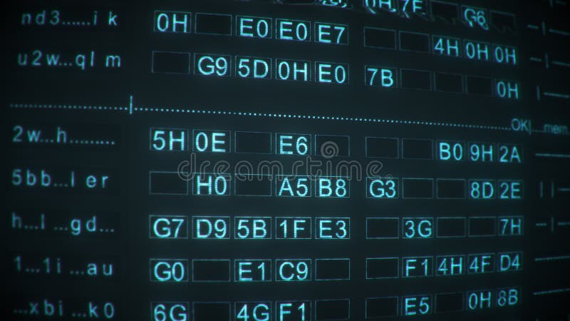 Retro Pc with Monitor Shining in the Dark. Isometric View. 3d Rendering ...