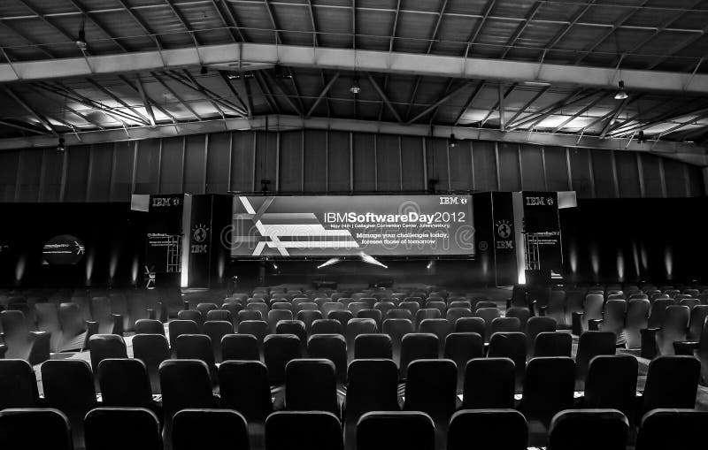 Rows of Empty Chairs in a Large Conference Hall for the Corporate ...