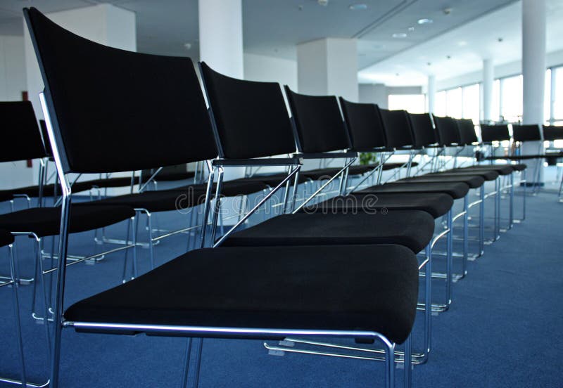 Empty Chairs before the Start of a Convention Stock Illustration ...