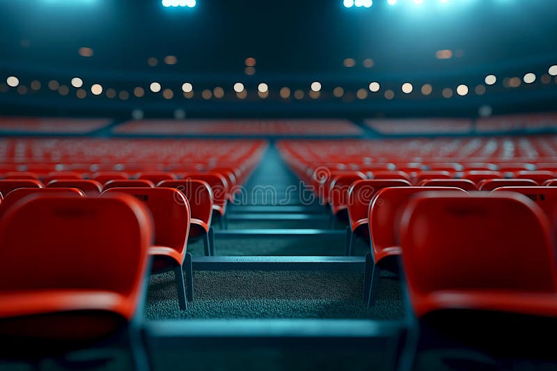 Large Stadium for Training and Matches on American Football, Generative ...