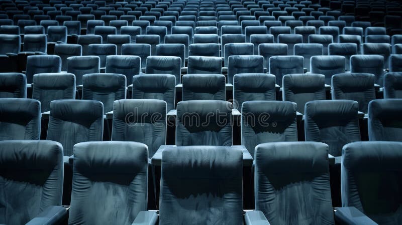 Rows of Empty Seats and Seats in an Auditorium Stock Photo - Image of ...