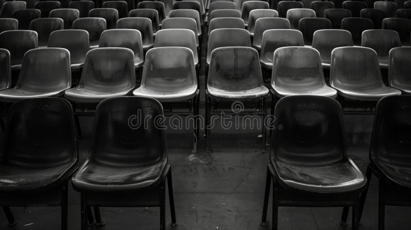 Rows of Empty Seats and Seats in an Auditorium Stock Photo - Image of ...