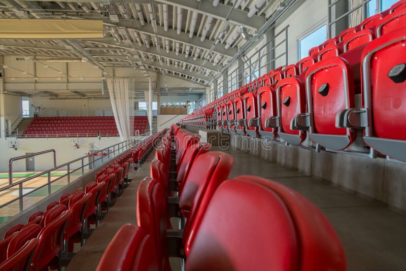 Rows of empty seats stock photo. Image of building, basketball - 36756482