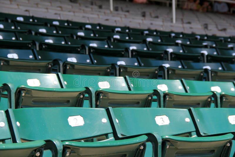Rows of Empty Stadium Seats Stock Image - Image of elements, arena ...