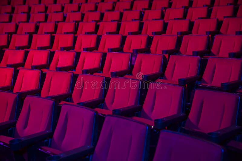 Rows of Empty Theater Seats Stock Photo - Image of elegance, movies ...