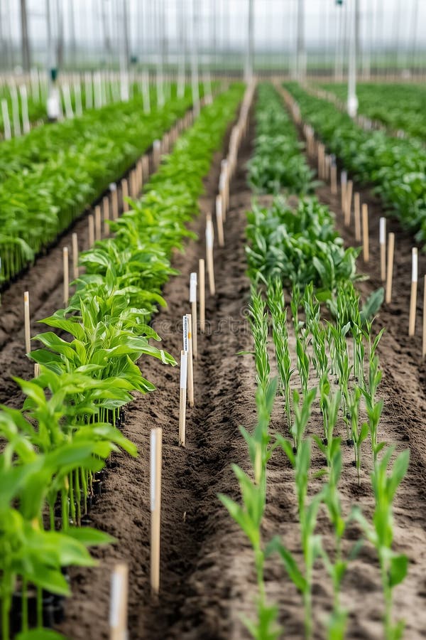 Rows of Genetically Modified Plants Flourish in an Experimental Crop ...