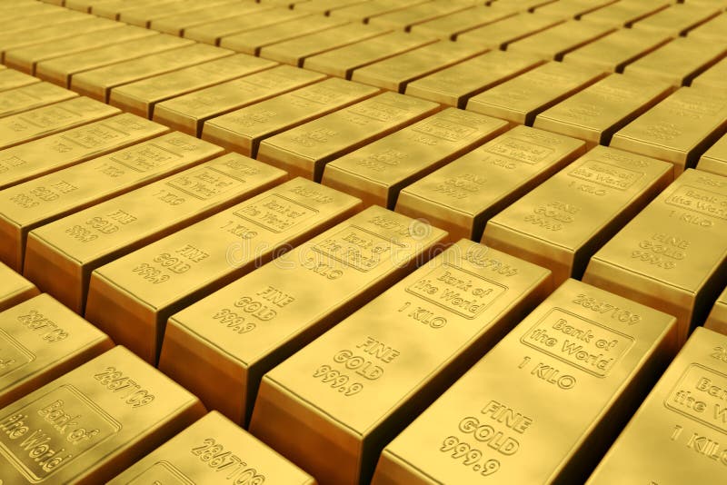 Gold Bars stock illustration. Illustration of exchange - 4846144