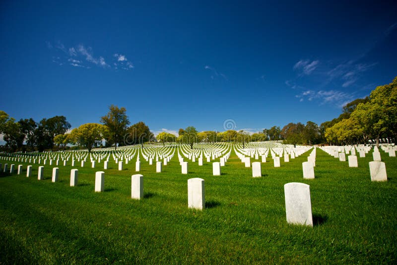 Rows of Grave Markers stock photo. Image of angeles, beverly - 23807956