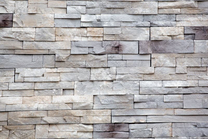 Rows of Gray and White Cut Stone Blocks for an Exterior Wall Stock ...