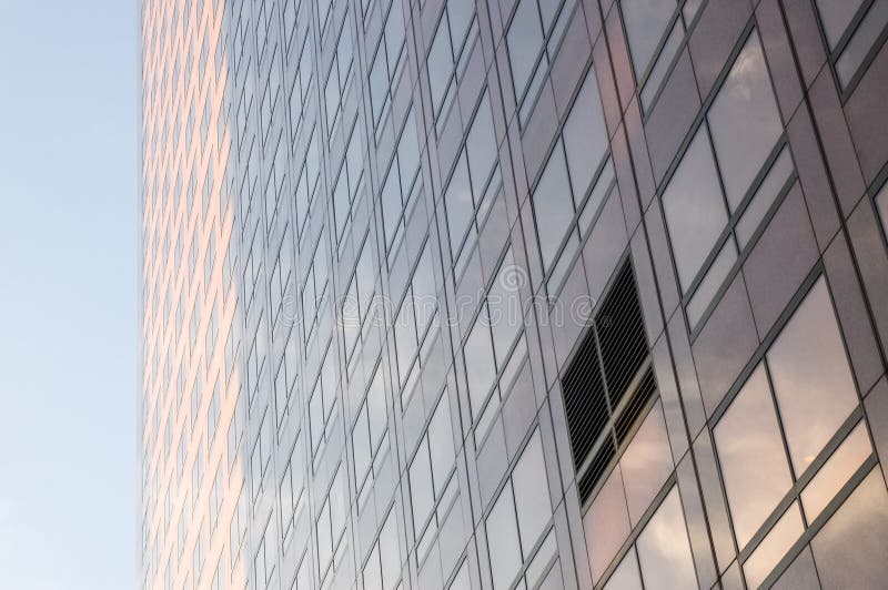 Rows of Windows on a High Building Stock Image - Image of grey, finance ...
