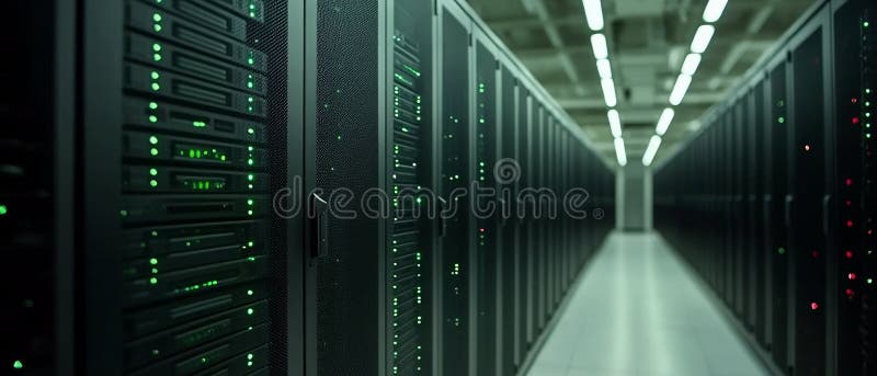 Rows of High-performance Servers Illuminate the Data Center, Supporting ...