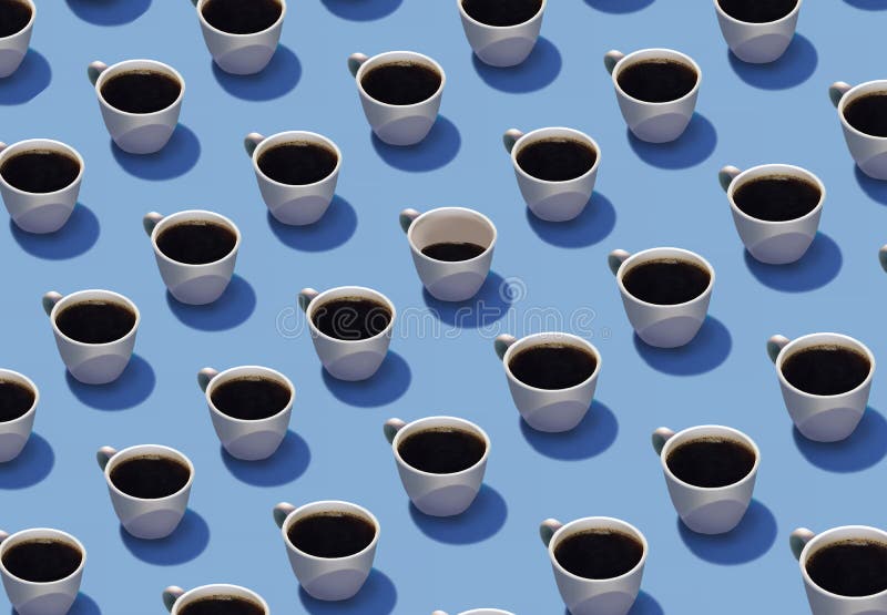 Full and empty cups stock photo. Image of porcelain, warm - 6370650
