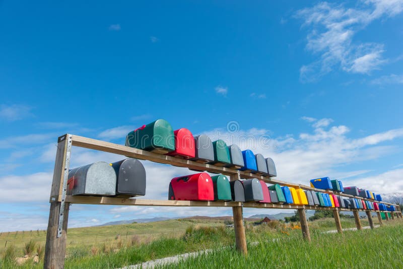 Coloured Rural Letterboxes Stock Photos - Free & Royalty-Free Stock ...