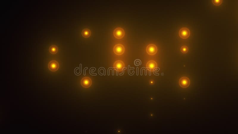 Rows of Light Bulbs Spotlights with Random Switch on, Computer ...