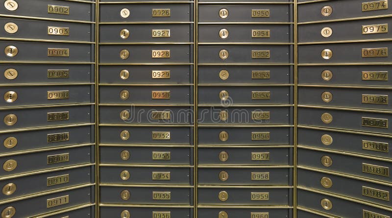 Bank Safe Deposit Boxes stock image. Image of portland - 13193589