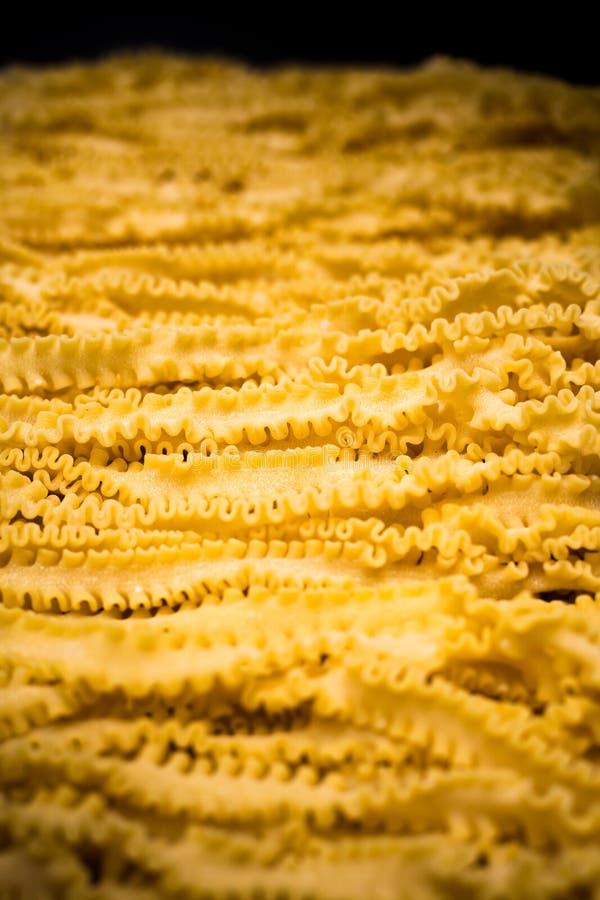 Mafalde Pasta with Capsicum Black Olives Stock Image - Image of fresh ...