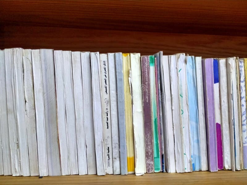 Rows of Old Books in the Library that are Rarely Used Stock Photo ...