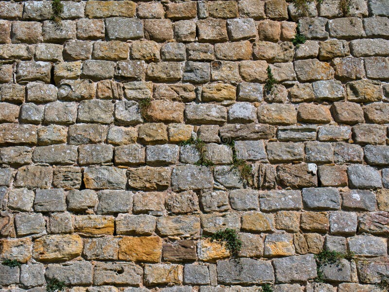 Rows of Old Stone Blocks in an Ancient Wall. Taken on a Sunny Day Stock ...