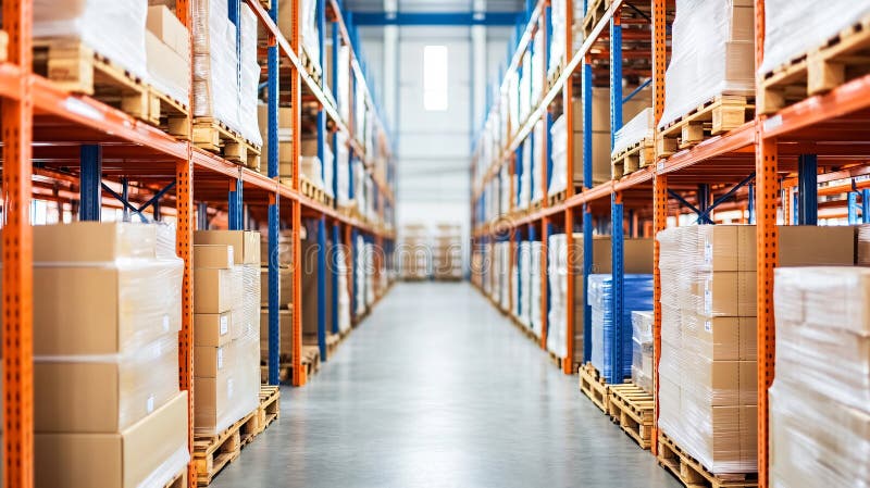 Warehouse Inventory Logistics Storage Distribution Center Industrial ...