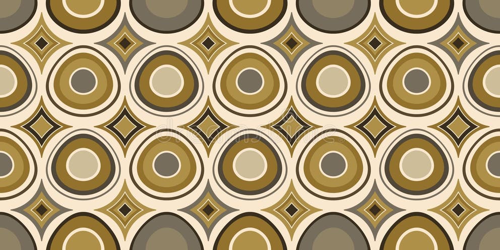 Rows of Ovals, Inside of Which There are Also Oval Rings. Stock Vector ...