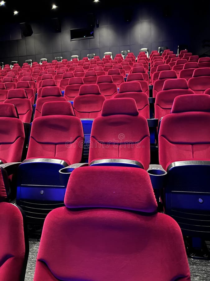Red seats stock image. Image of audience, theatre, arena - 380470891