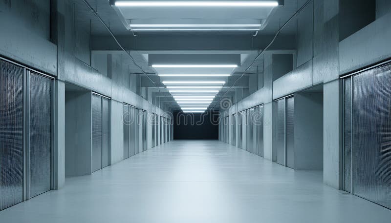 Rows of Prison Cells, Prison Interior Stock Photo - Image of gaol ...