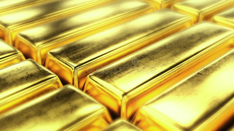 Raw Gold Bars. Ultimate Wealth Concept. Endless Loopable Video. Stock ...
