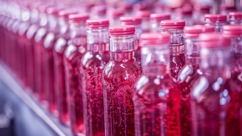 Rows Red Soda Bottles Assembly Line Stock Photos - Free & Royalty-Free ...