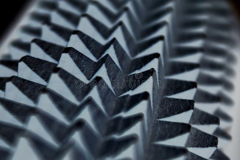 Rows of Same Triangles on Curved Surface Stock Photo - Image of curved ...