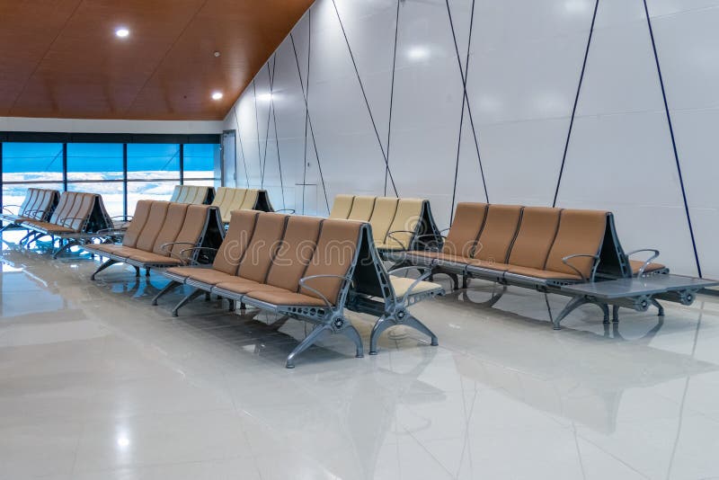 Rows of Seat in Airport Lounge Stock Photo - Image of arrival ...