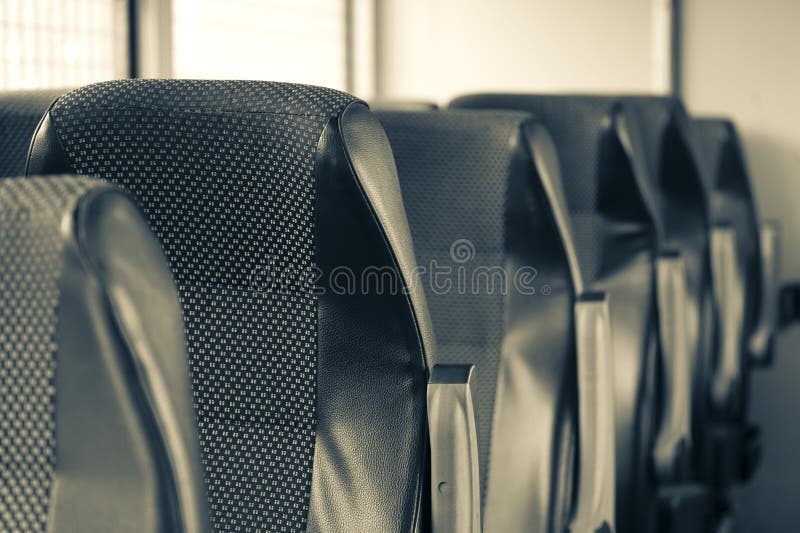 Rows of Seats. Seats on the Bus Stock Image - Image of seats, inside ...