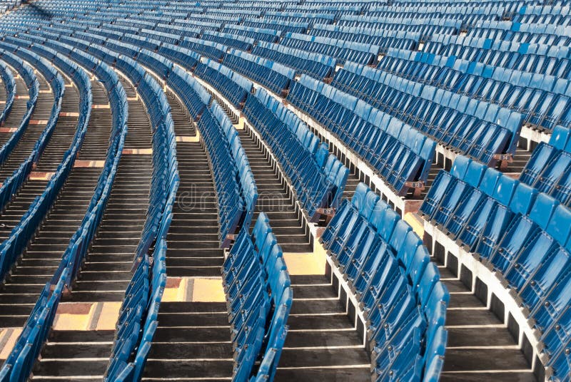 Rows of Seats Set Out in a Stadio Stock Photo - Image of crowd, madrid ...