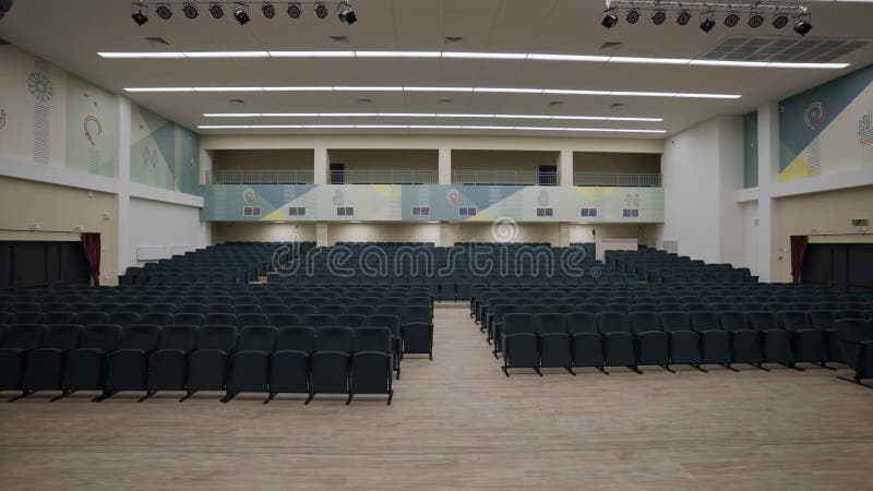 Rows of Seats Upholstered in Velvet Revealed from Stage Stock Video ... Rows of Seats Upholstered in Velvet Revealed from Stage Stock Video ...