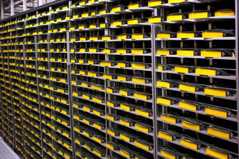 Data Center with Security and Fire Prevention Systems, Including Smoke ...