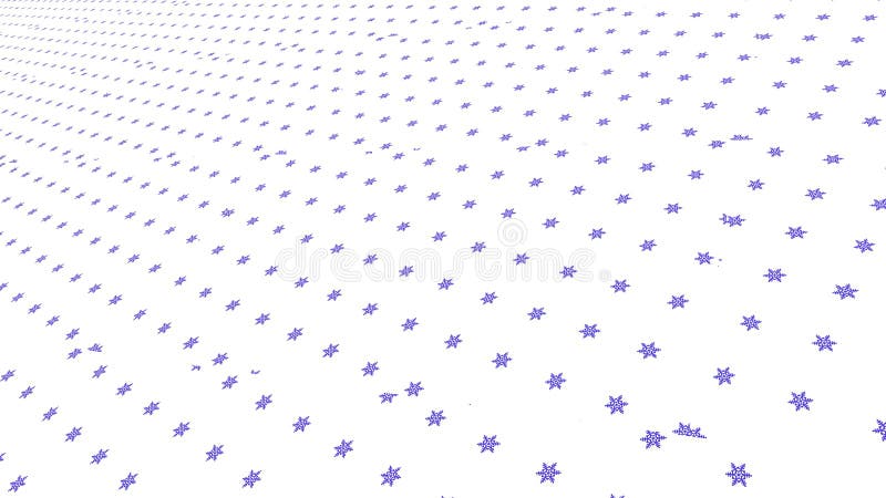 Rows of Small Same Size Stars Moving and Rotating. Animation. TIny ...