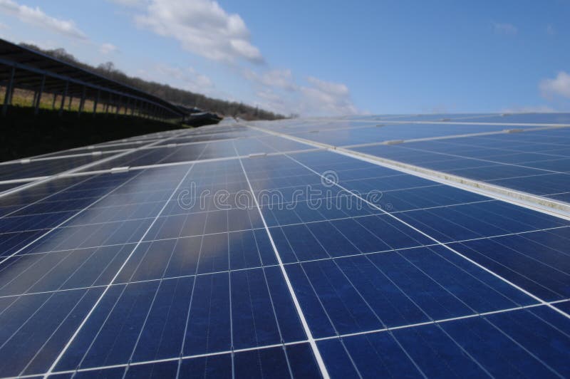 Rows of solar panels stock photo. Image of clean, rows - 249803274