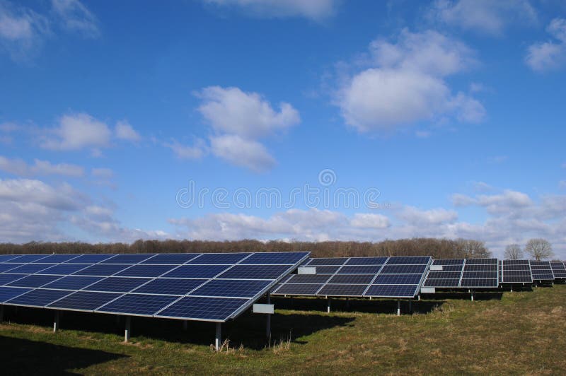 Rows of solar panels stock image. Image of cells, industry - 250408967