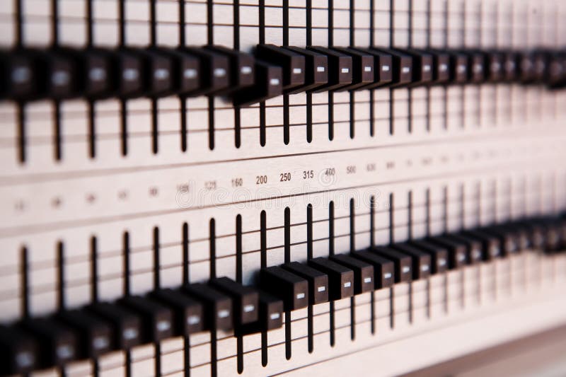 Rows Sound Equalizer Levers Stock Photos - Free & Royalty-Free Stock ...
