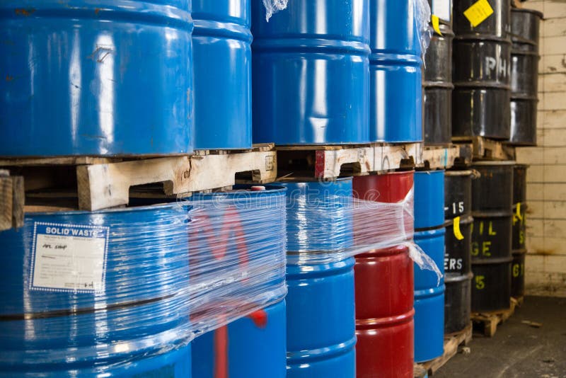 Rows of Stacked Oil Barrels Stock Image - Image of stacked, dirty: 57669547